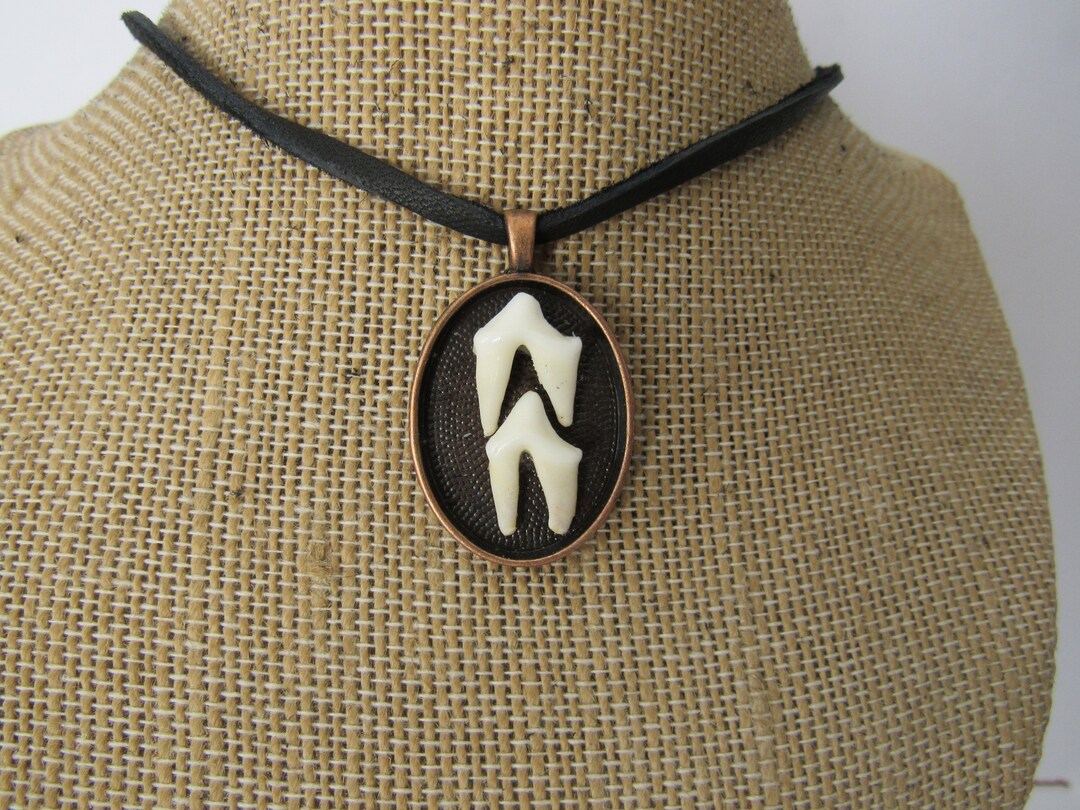 Coyote Tooth Side Molar Pendant Necklace Animal Bone Spirit Animal ...