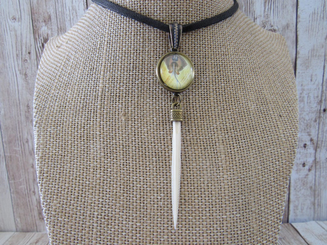 Stingray Barb Necklace Fish Bone Jewelry Animal Bone Nautical N6384 - Etsy