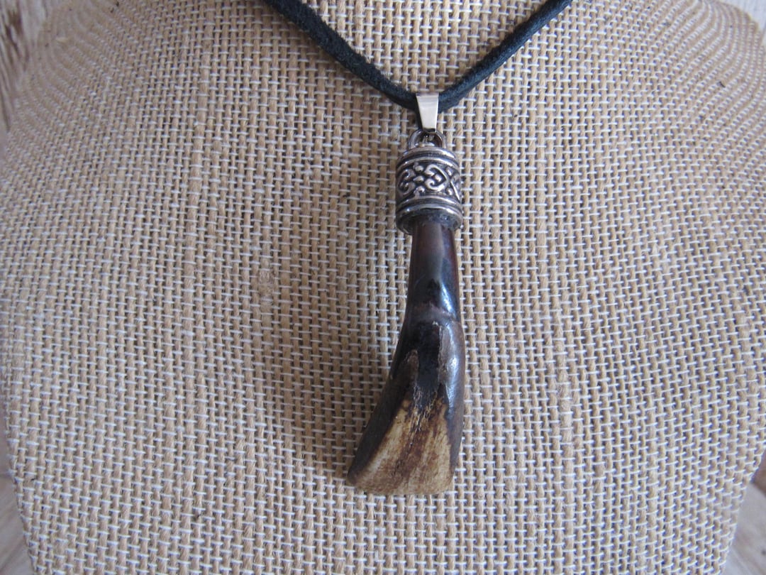 Buffalo Tooth Pendant Animal Tooth Necklace Tribal Spirit Animal ...