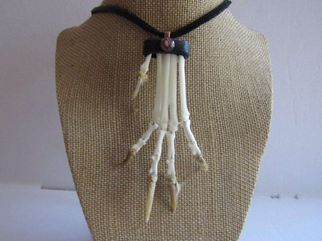 Red Fox Foot/paw Articulated Necklace Animal Bone Spirit Animal Jewelry ...