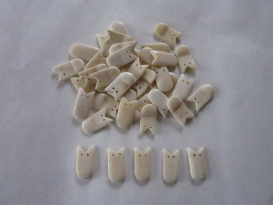 25 Handcrafted Elk Teeth Made From Buffalo Bone Faux Teeth - Etsy