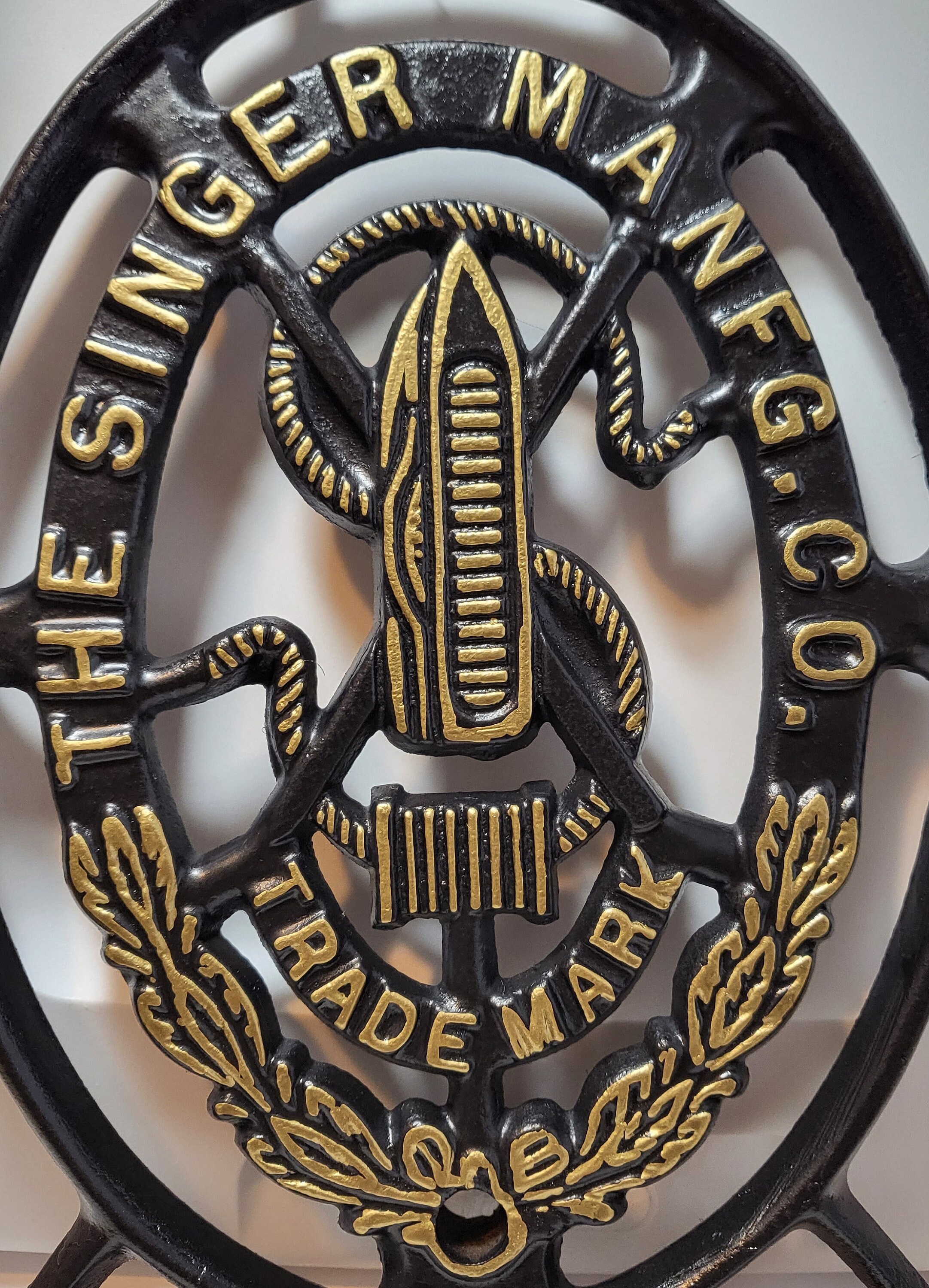 Singer Sewing Machine Cast Iron Leg Emblem for Hanging - Etsy