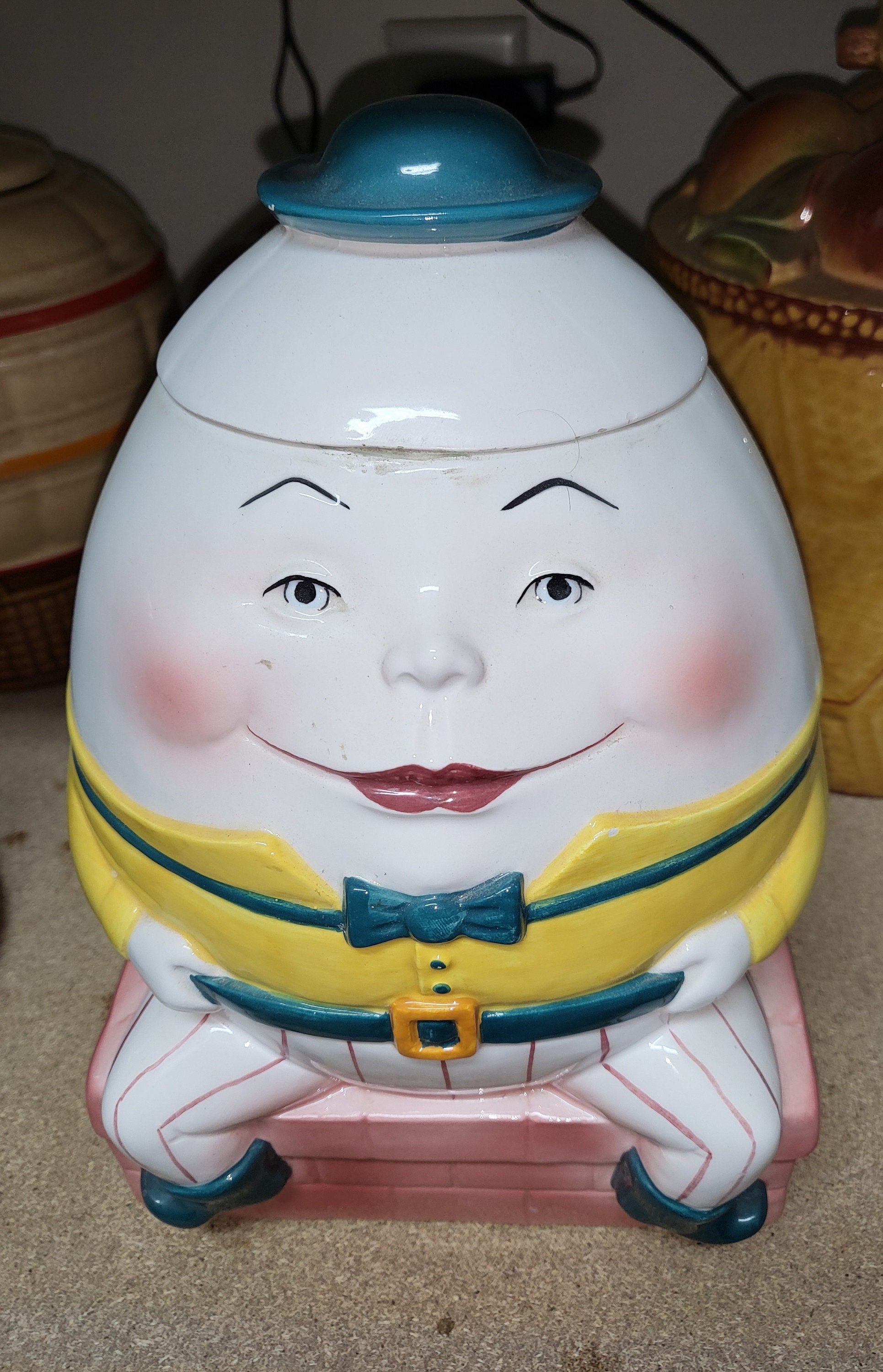 Vintage Humpty Dumpty Cookie Jar Etsy