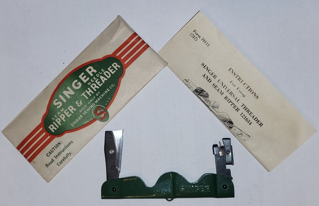 Singer Seam Ripper 121634 With Original Package, & Instructions - Etsy