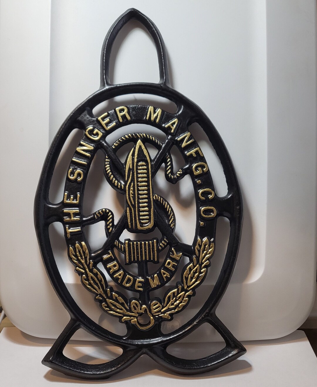 Singer Sewing Machine Cast Iron Leg Emblem for Hanging - Etsy