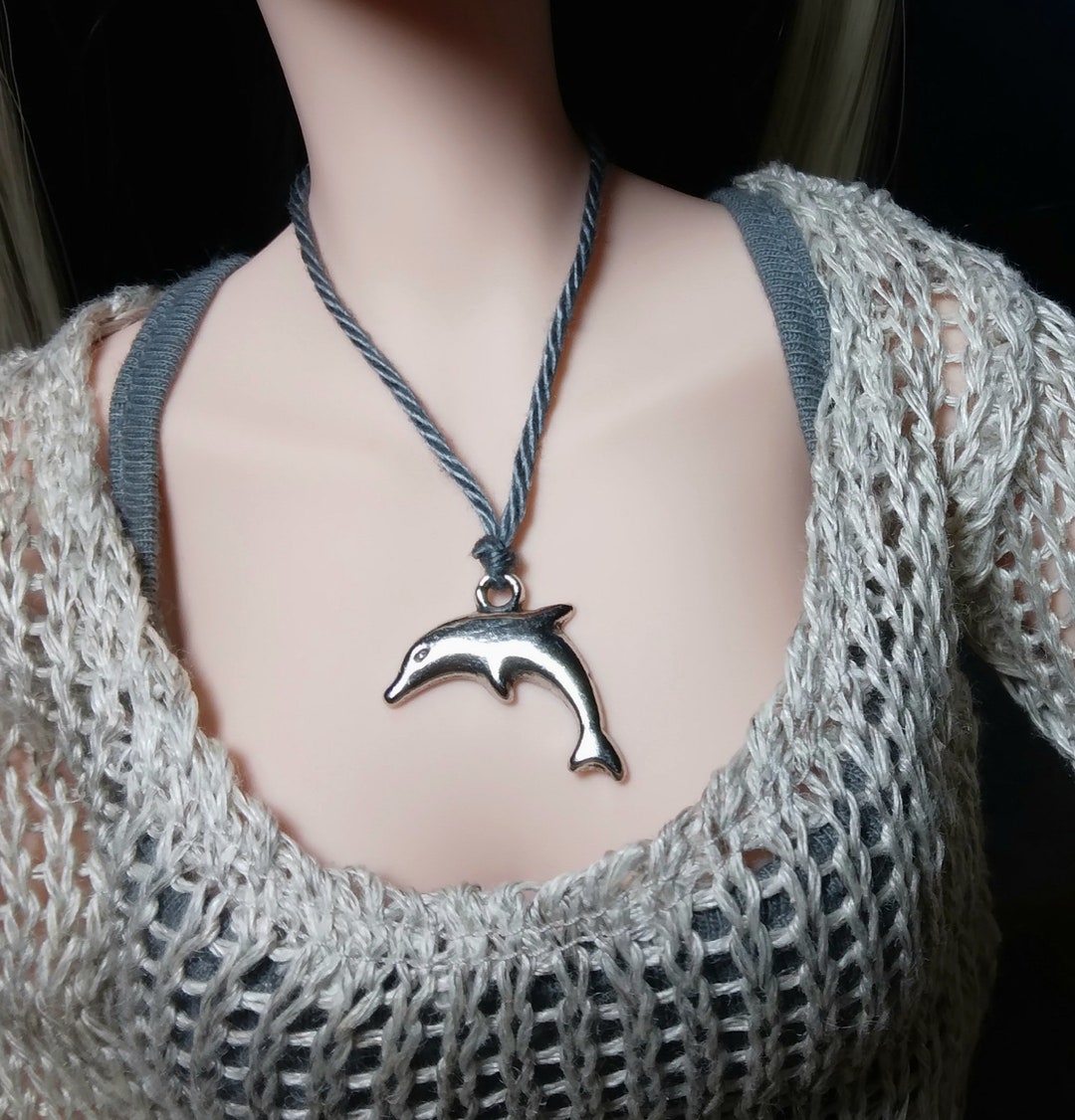 1/3 Scale BJD Smartdoll Sized Dolphin Charm Necklace - Pendant Necklace ...