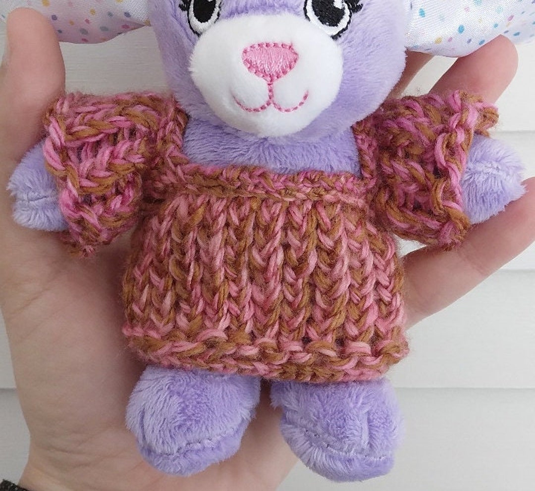 Extra Mini Teddy Bear Sweater Loom Knit Sweater Fits Most 4 5 Bears ...