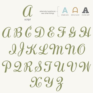 MADE to ORDER Script Letter Initial Embroidery in Hoop Décor ...