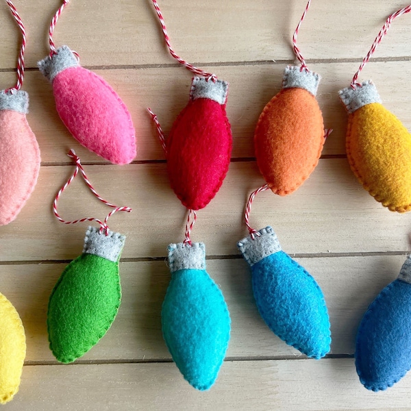 Felt Christmas Bulbs - Etsy
