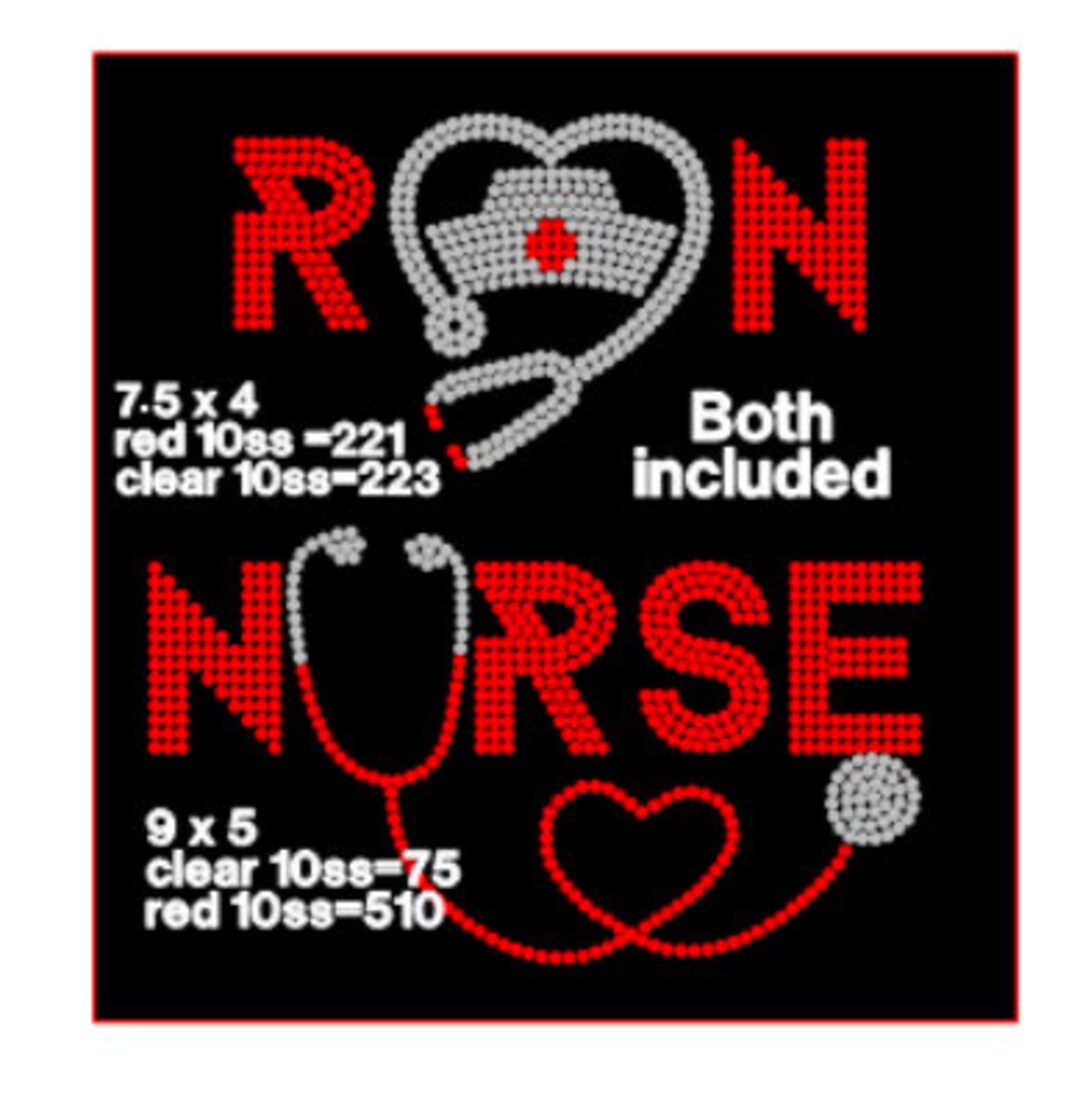 Instant Download of Both RN and Nurse Svg,rn and Nurse Bling Svg,nurse ...