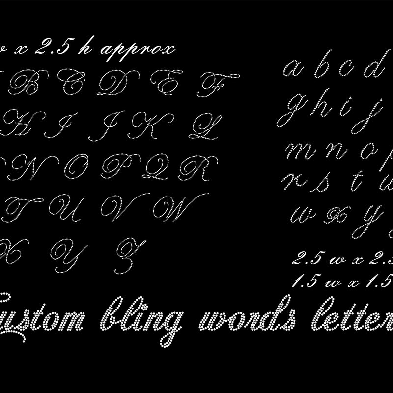 Fancy Letters Decal - Etsy