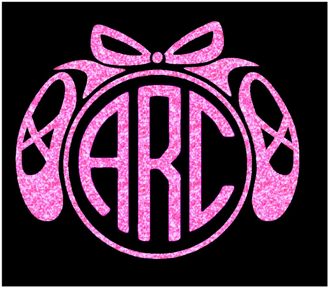 Dance Monogram Ballet Iron On Ballet Applique - Etsy