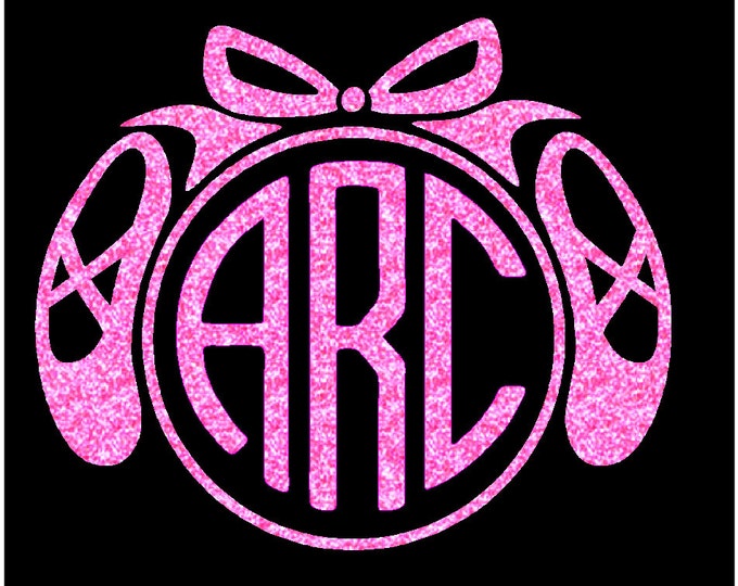 Dance Monogram Ballet Iron On Ballet Applique - Etsy