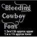 Bleeding Cowboy, Custom Words Rhinestone Iron on Hotfix Transfer ...