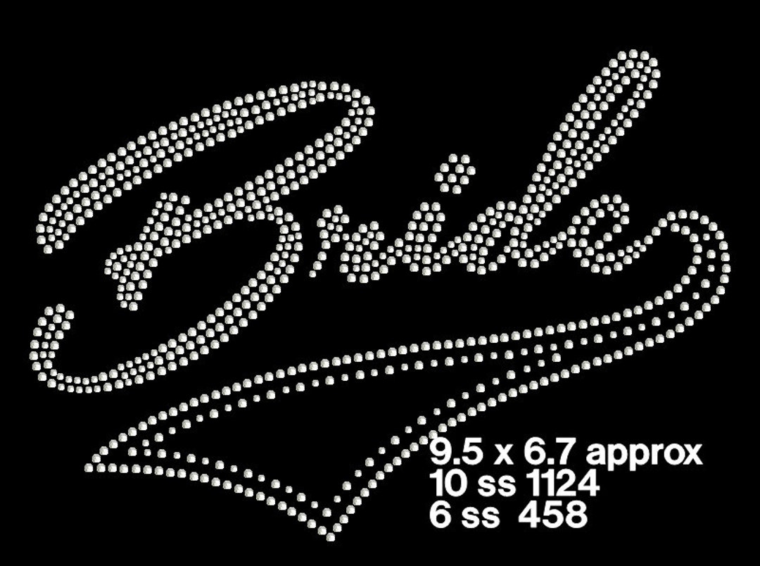 Bride Rhinestone Download SVG Bling, Bride Svg Rhinestone Download ...