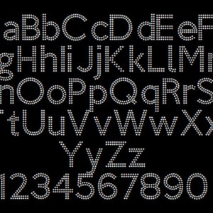 Basic Rhinestone Letters, Custom Rhinestone Words, Alphabet Rhinestone ...