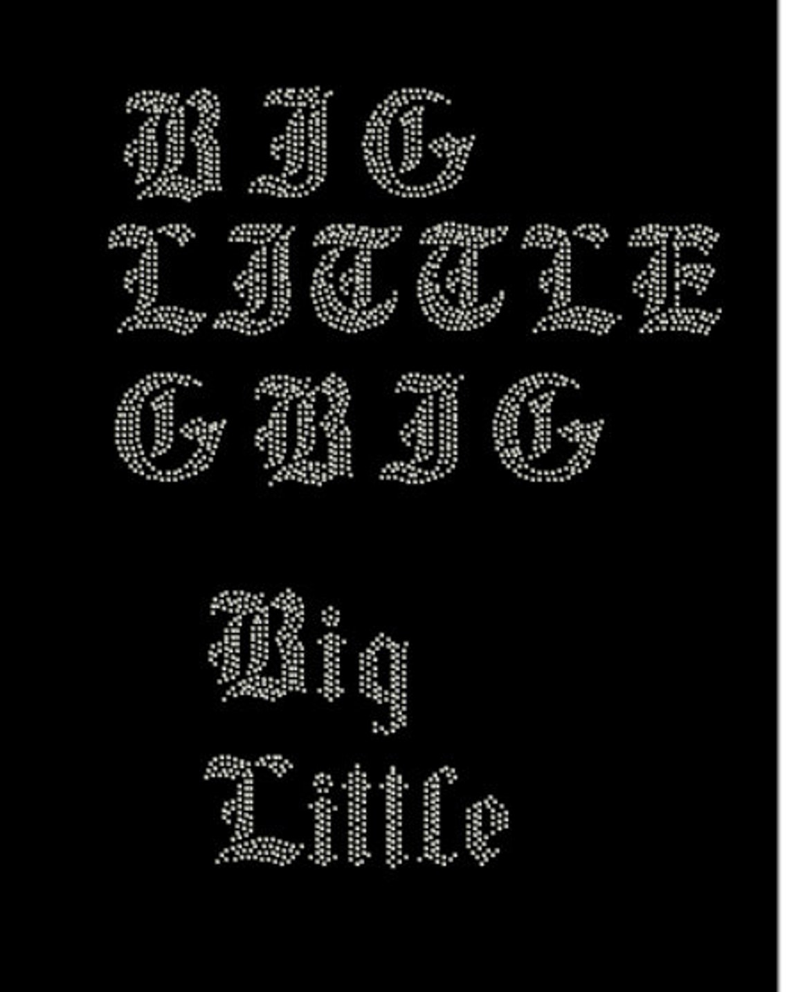 Old English Bling Font, Personalized Rhinestone Letters, Rhinestone ...