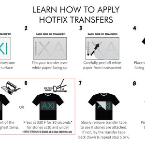 8 Inch Athletic Rhinestone Numbers, Number Iron on Hotfix Transfer ...