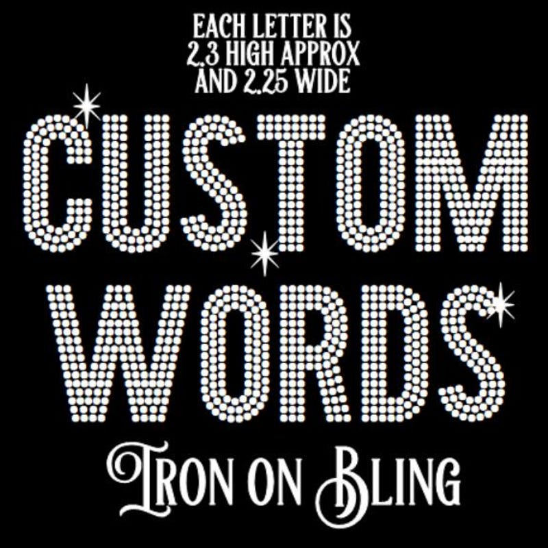 Bling Iron on Alphabet - Etsy