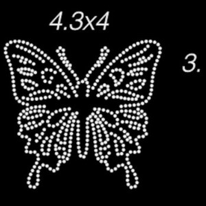 Bling Butterflies, Small Iron on Butterflies, Butterfly Patch ...