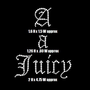 Old English Hot Fix Letters, Old English Font, Old English Rhinestone ...