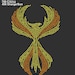 Phoenix Bird Bling Iron On, Phoenix Rising, Mythic Egyptian Bird ...