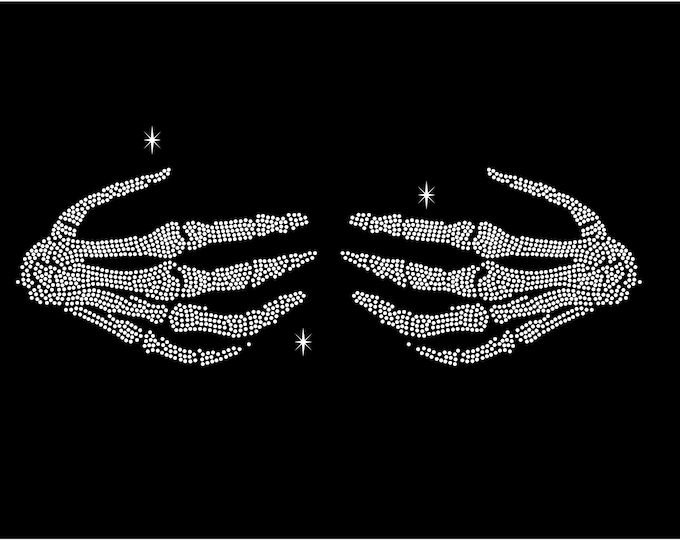Downloadable Rhinestone Skeleton Hands Instant Download - Etsy
