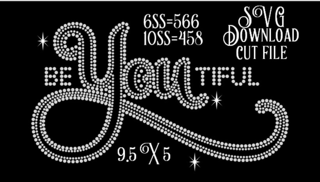 Downloadable Rhinestone Template, Instant Download Rhinestone Design ...