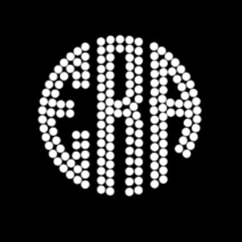 Rhinestone Monogram - Etsy