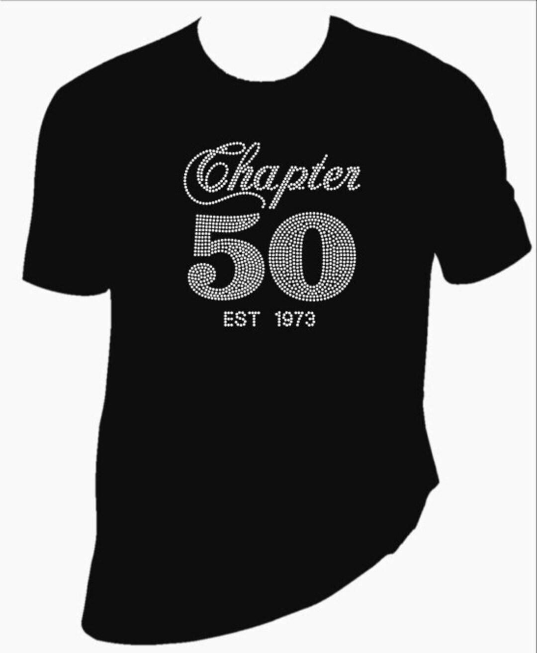 Chapter 50 Rhinestone Iron On, Birthday Bling, 50 Birthday Bling Iron ...