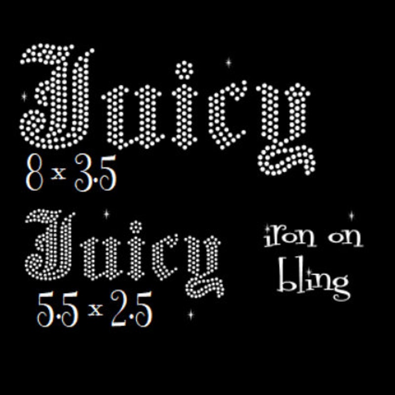 Bling Iron Letters - Etsy