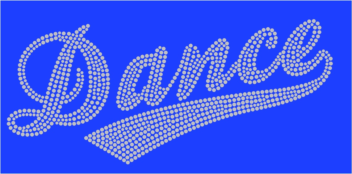 Dance Rhinestone Download SVG Bling Dance Svg Rhinestone | Etsy