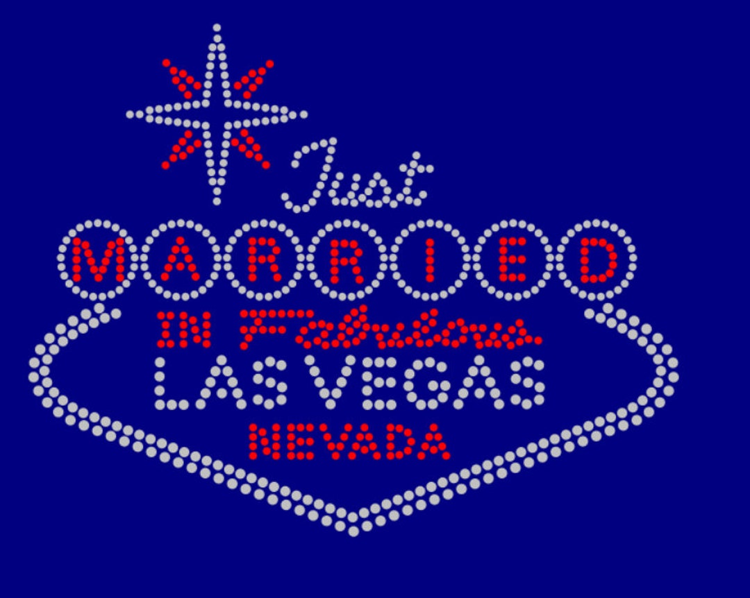 SVG Rhinestone Las Vegas, SVG Just Married, Las Vegas Bling Svg, Las ...
