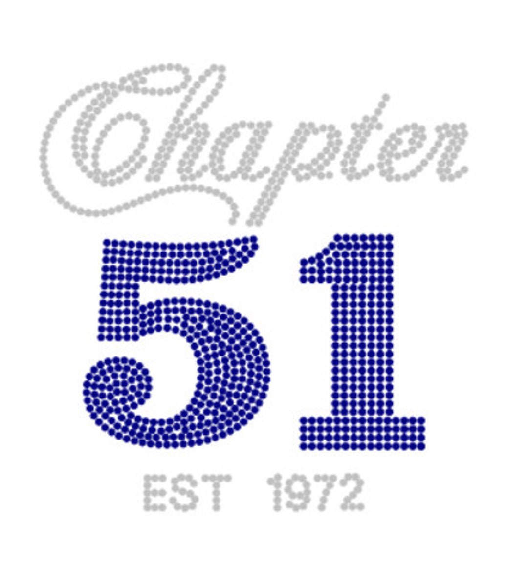 Chapter 50 Rhinestone Iron On, Birthday Bling, 50 Birthday Bling Iron ...