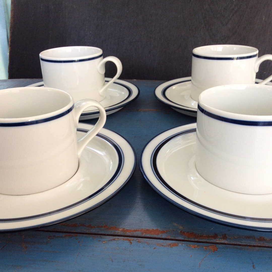 Dansk Bistro Coffee Cups , Vintage Tea Cup Set . Midcentury Tea Cups ...