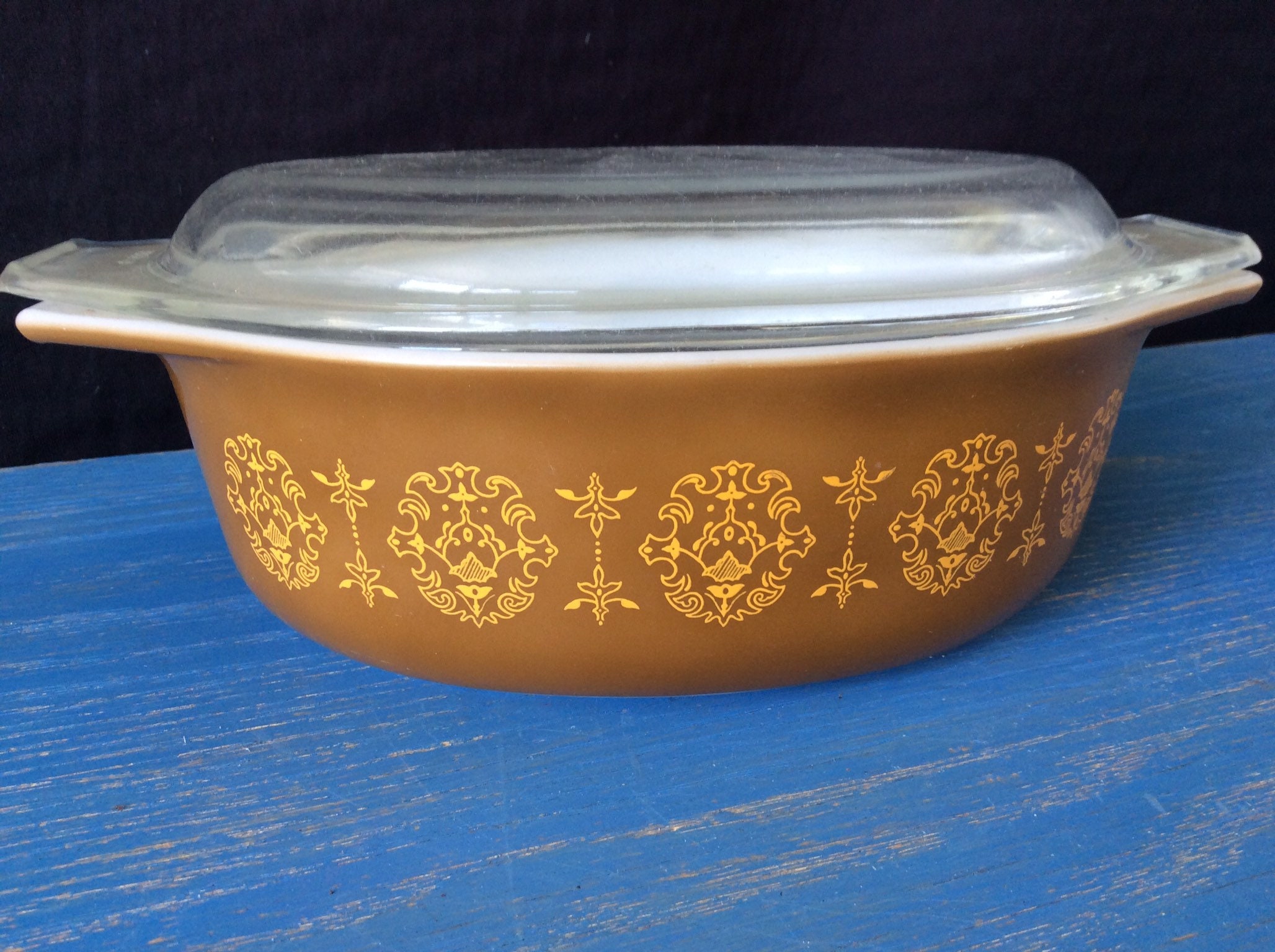 Pyrex .vintage Pyrex 043 Casserole brown Pyrex midcentury | Etsy