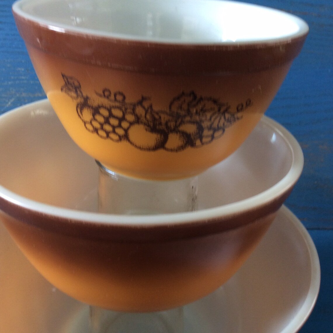 Pyrex Setpyrex Old Orchard Bowl Set Vintage Pyrex Bowl Set | Etsy