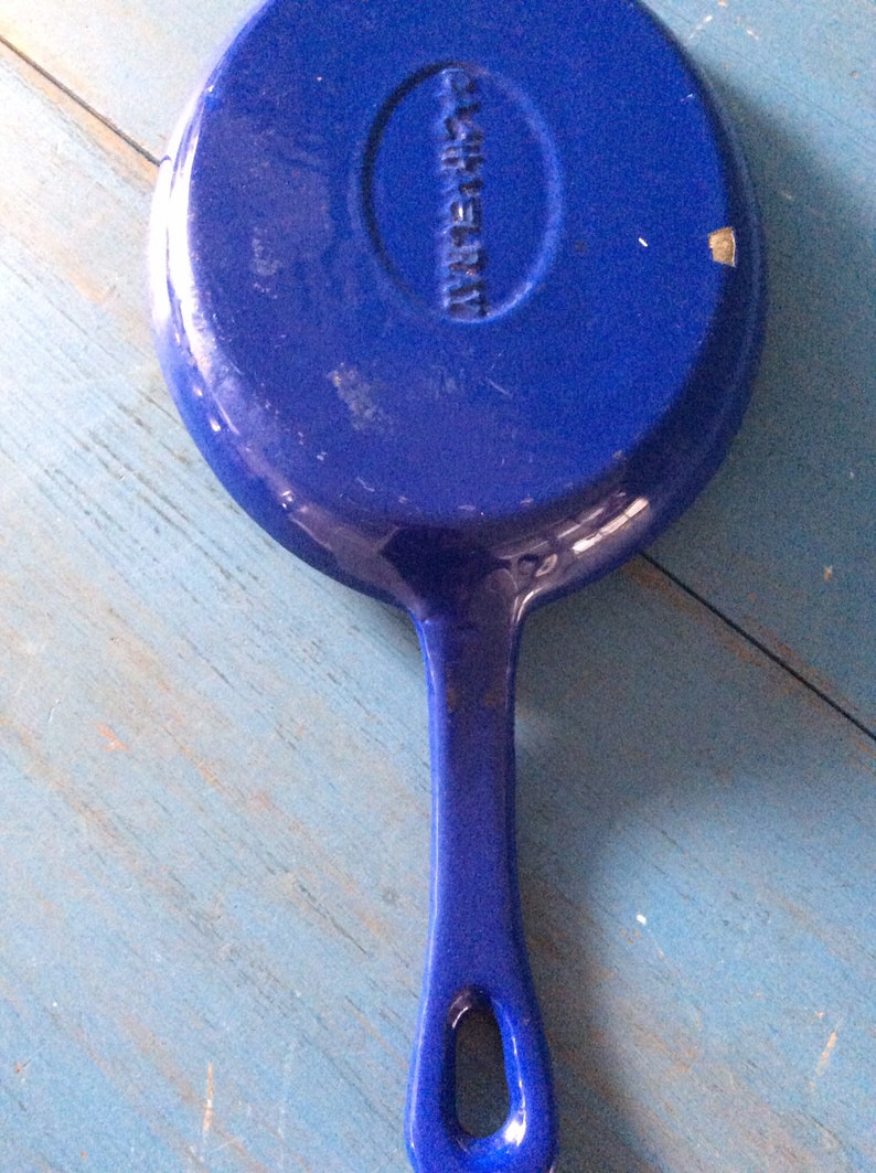 Cast Iron Skillet Rachel Ray Royal Blue Cast Iron Skillet | Etsy