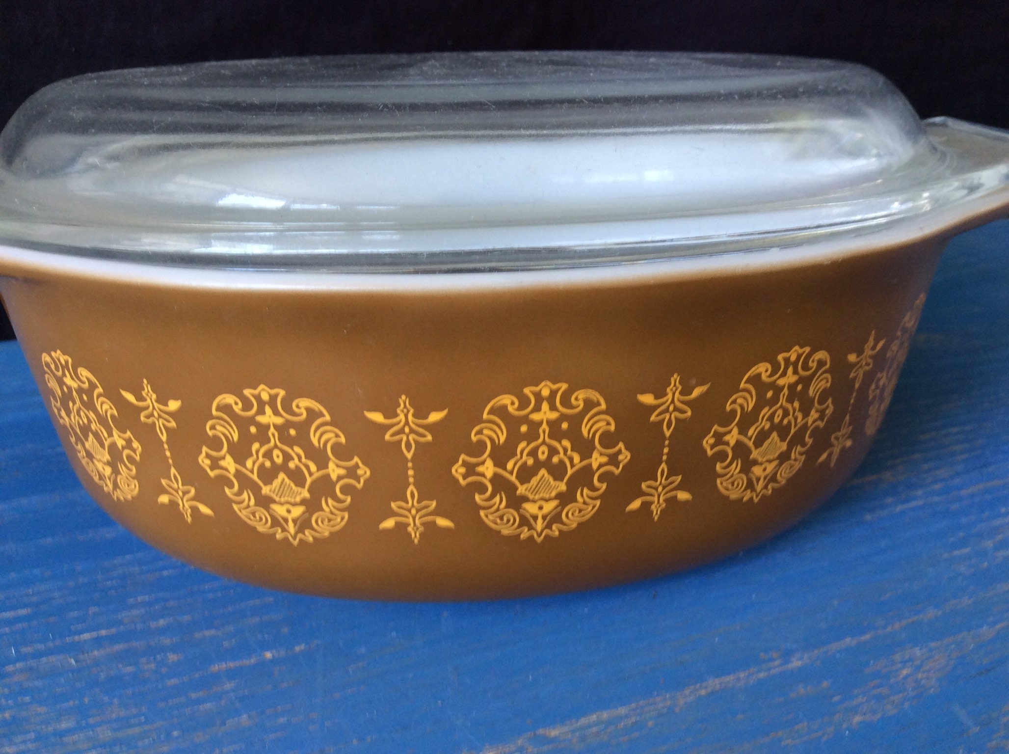 Pyrex .vintage Pyrex 043 Casserole brown Pyrex midcentury | Etsy