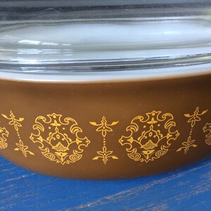 Pyrex, Vintage Pyrex 043 Casserole, Brown Kitchen Pyrex , Mid-century ...