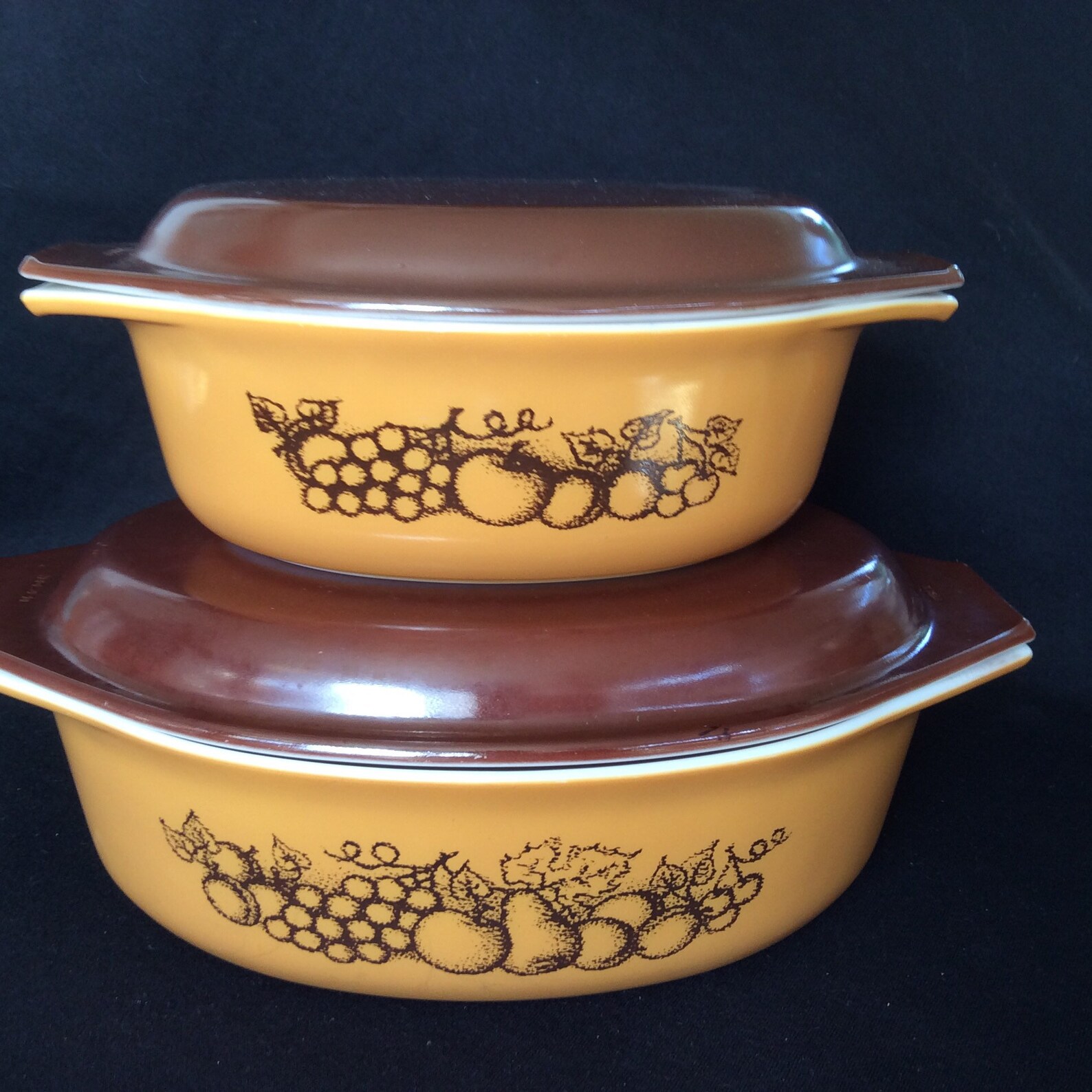 Pyrex Vintage Casserole Set Retro Casserole Mid-century Pyrex Casserole ...
