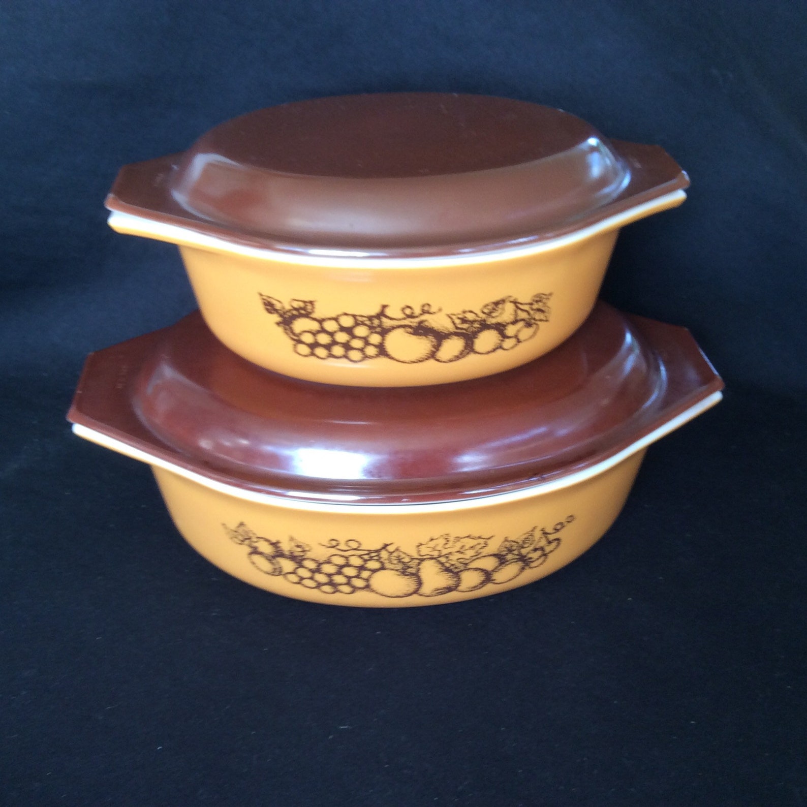 Pyrex Vintage Casserole Set Retro Casserole Mid-century Pyrex Casserole ...