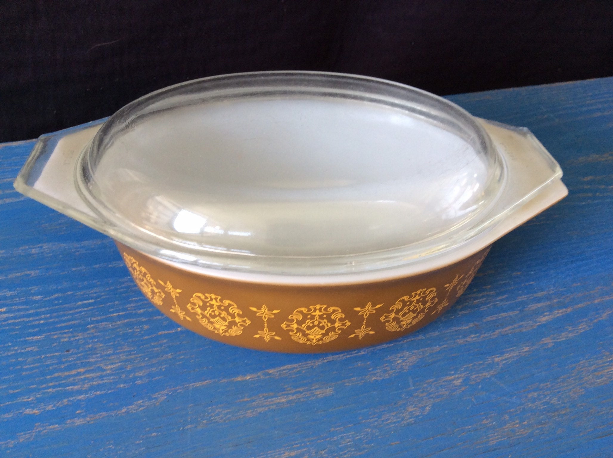 Pyrex .vintage Pyrex 043 Casserole brown Pyrex midcentury | Etsy