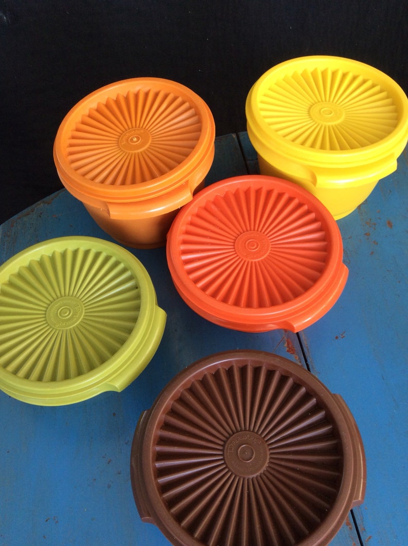 Vintage Tupperware containers colorful Tupperware .retro | Etsy