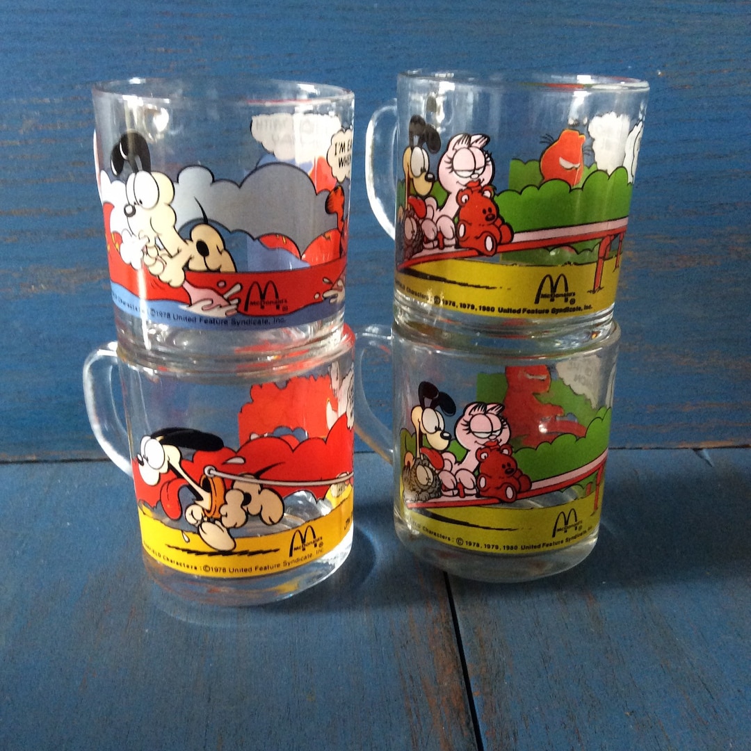 Dishes. Vintage Mcdonald's Coffee Cups Set. 1978. Collectible Glass - Etsy