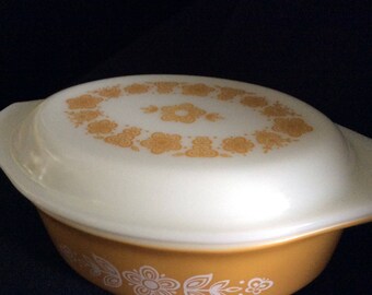 Pyrex Vintage Casserole Empire Scroll From 1960s Retro Mid | Etsy