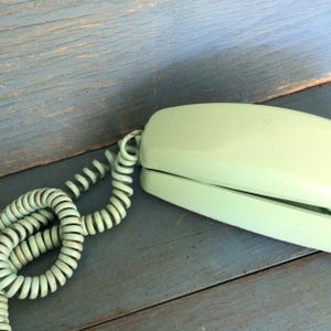 Vintage Turquoise Telephone. Rotary Dial Phone. Midcentury Telephone ...