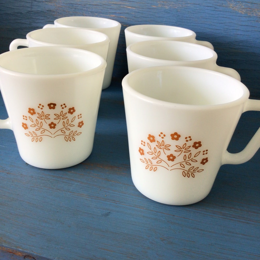 Pyrex . Coffee Mugs Set . Vintage Pyrex Cups. - Etsy