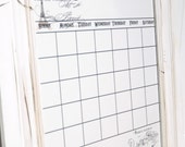 Items similar to Large Paris French inspired vinyl dry erase magnet ...