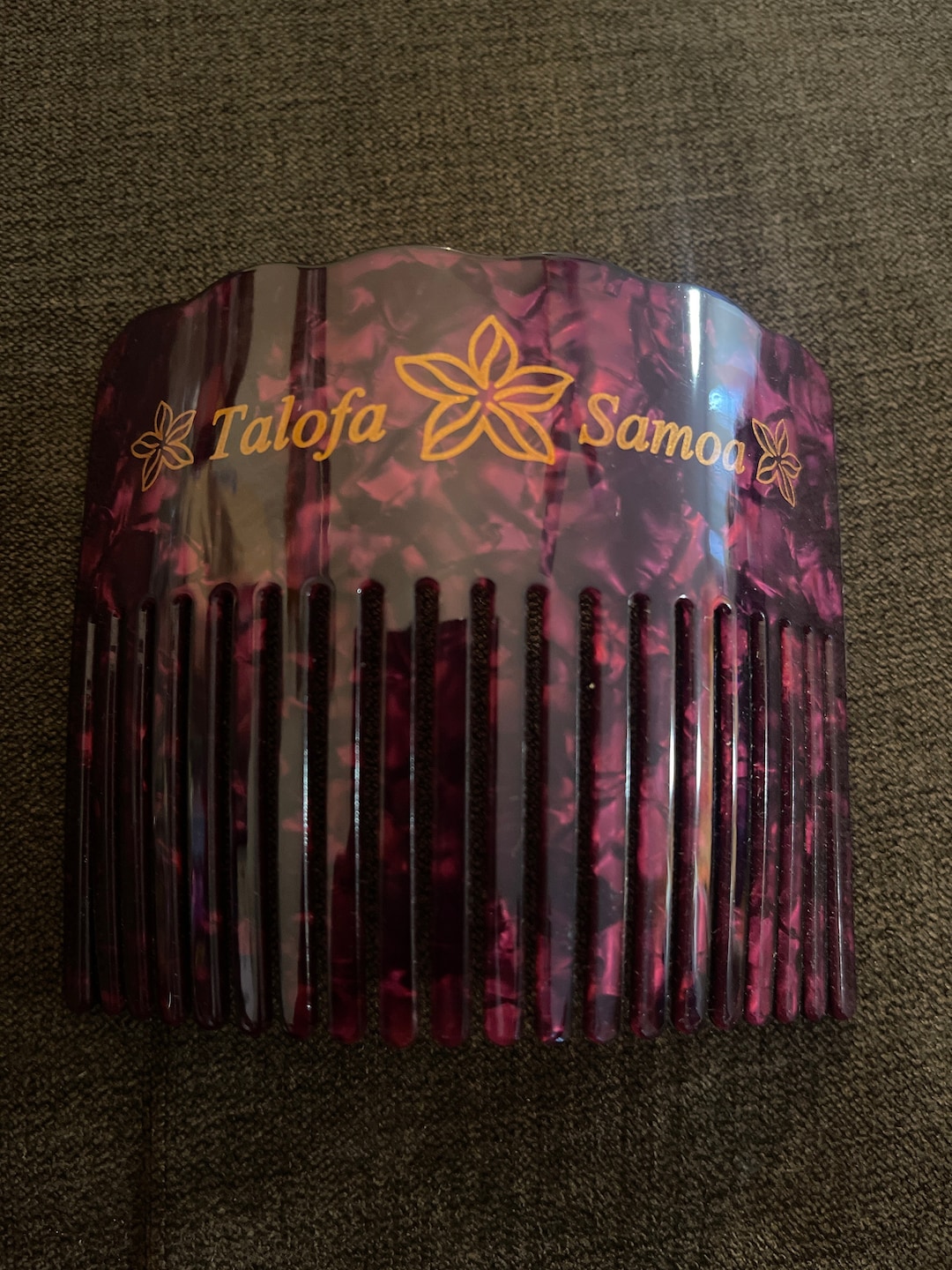 Hawaiian Samoan Acrylic Purple Faux Tortoise Turtle Shell Hair Comb - Etsy